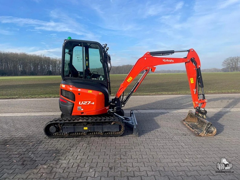 Kubota U27-4 minigraver zo goed als nieuw - Trekkerweb